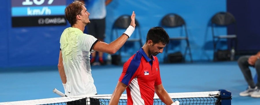 Zverev y Khachánov jugarán por el oro, Nole se despide del Golden Slam