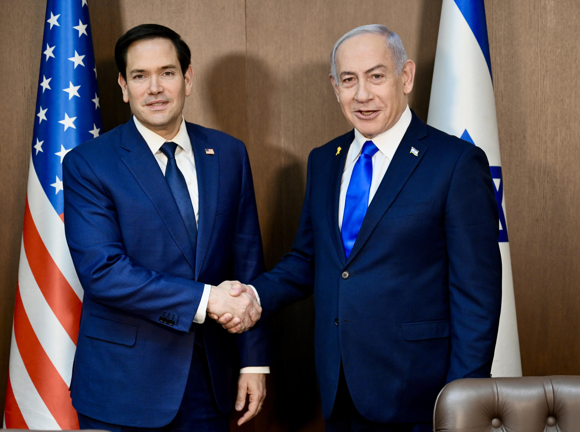 Netanyahu recibió al secretario de Estado, Marco Rubio, en lo que es su ...