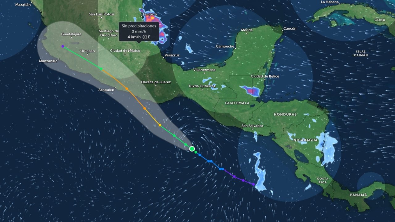 Se forma la tormenta Erick en las costas del Pacífico mexicano